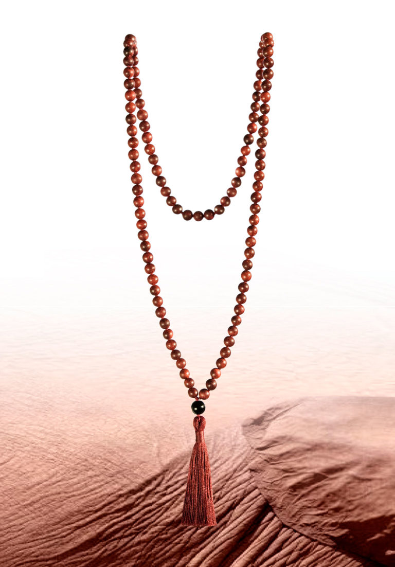 Ganesha Mala mit heiligem Holz für Glück und Erfolg - Mani Mala