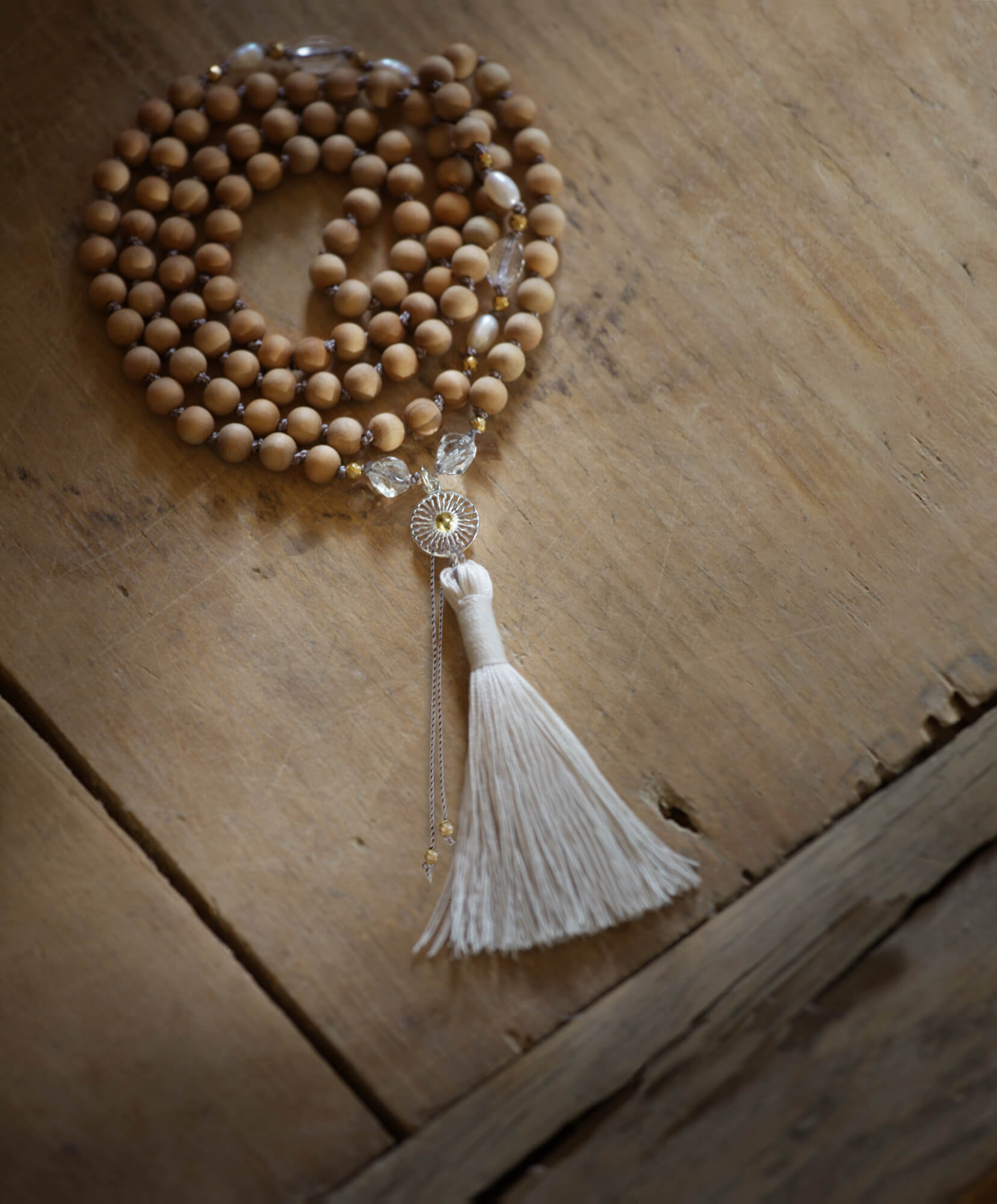 Gayatri Mala mit Mantraperle für gute Energie